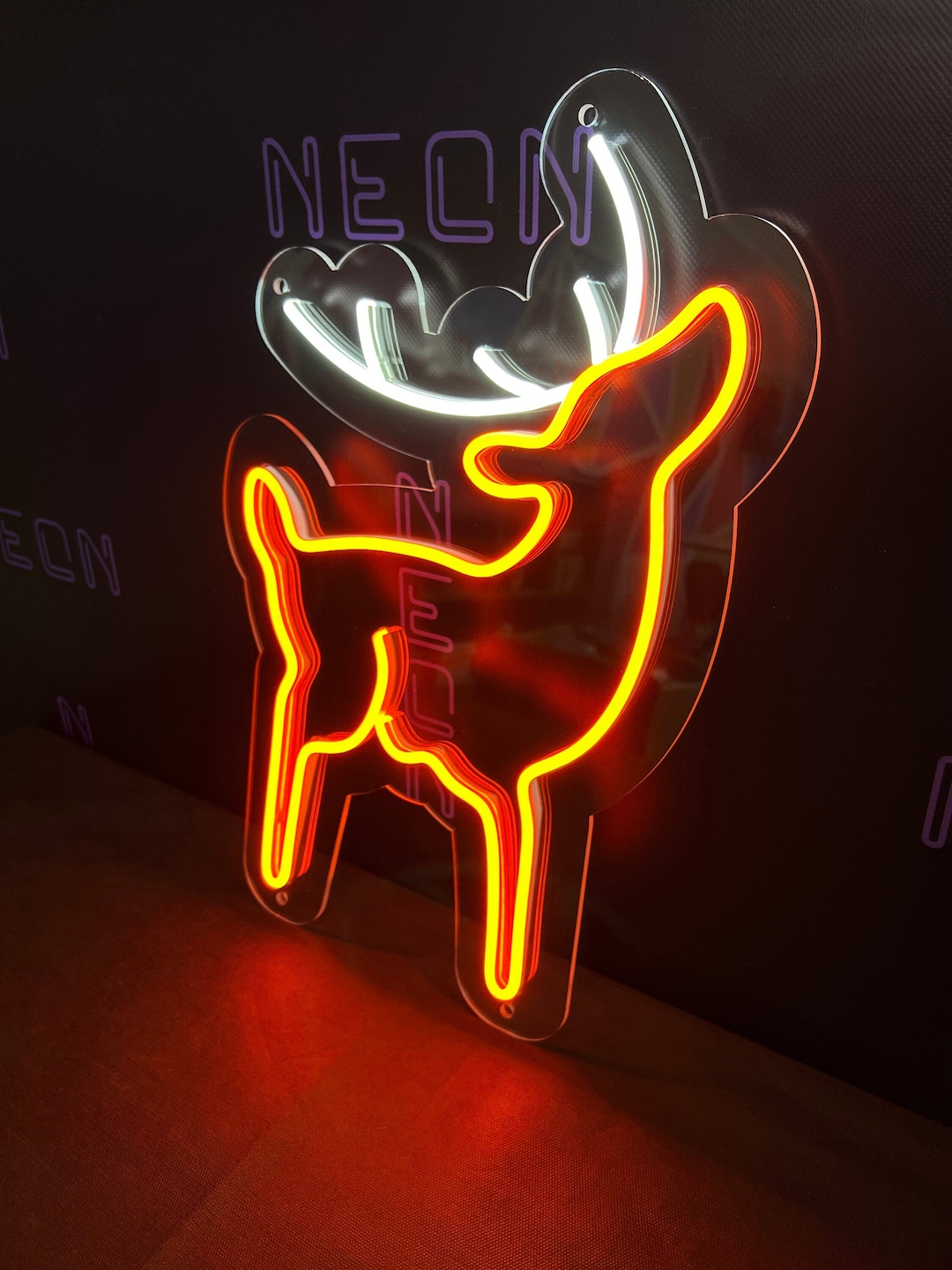 Deer LED Neon Sign - Etsy