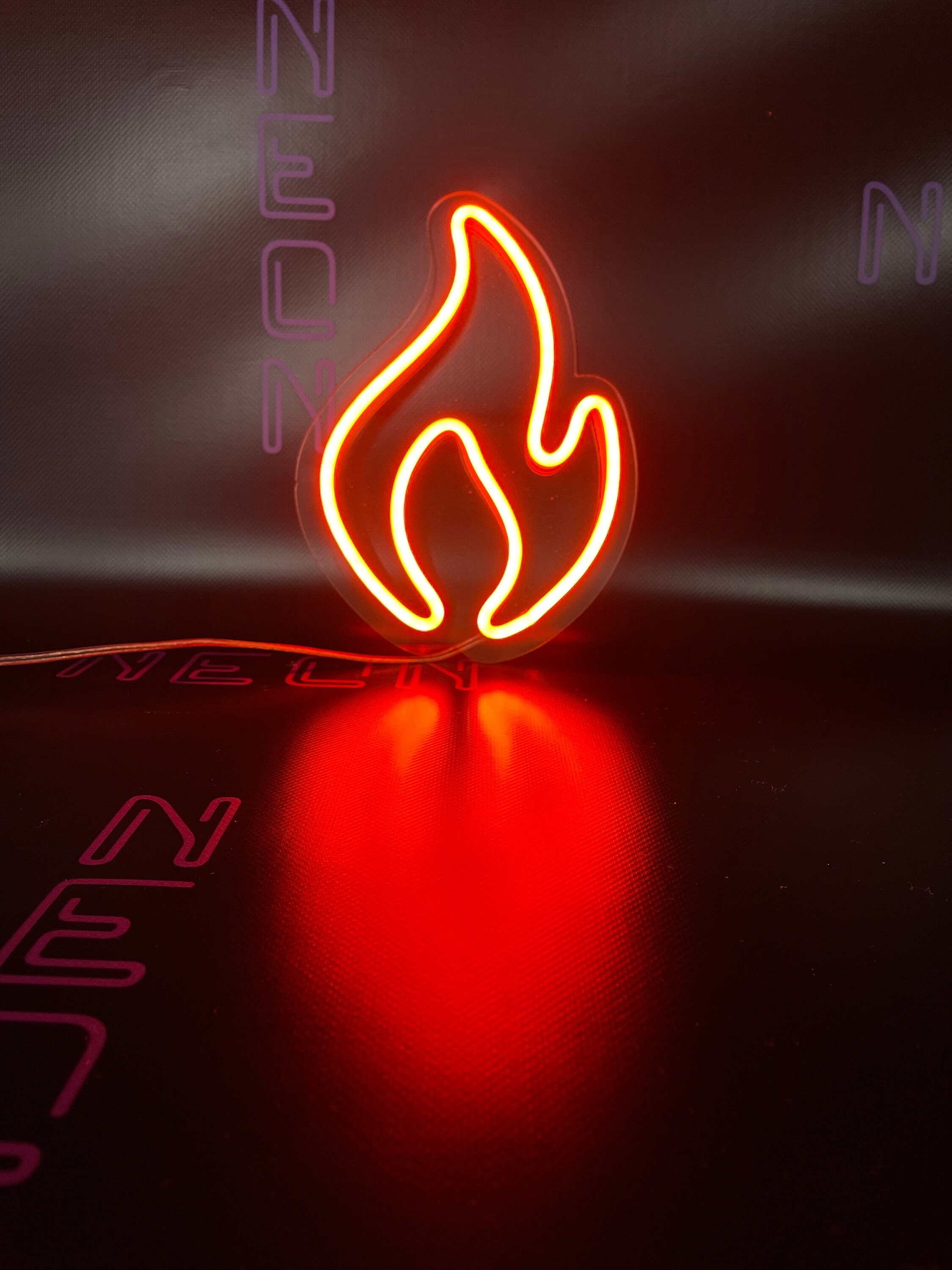 Fire LED Neon Sign | Etsy