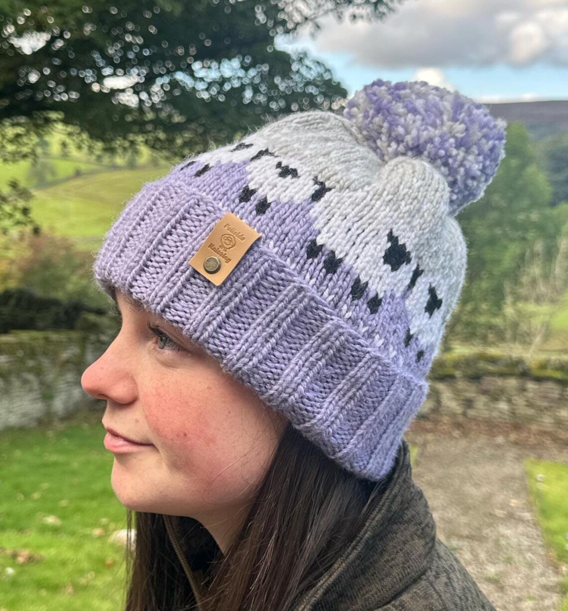 Lilac and Grey Sheep Hat - Etsy
