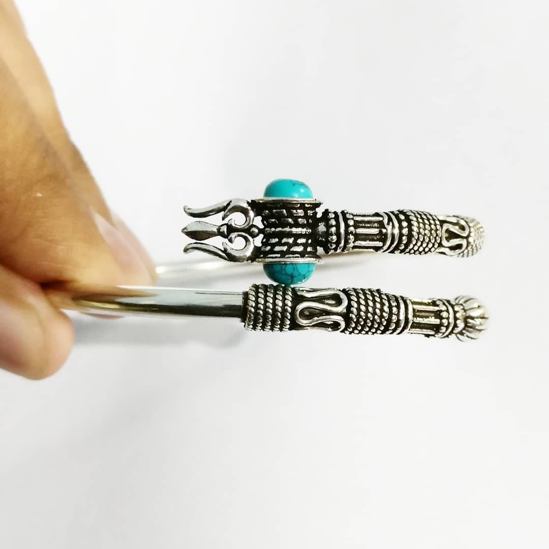 Trishul Bracelet Silver Jewelry Silver Bangle Silver | Etsy