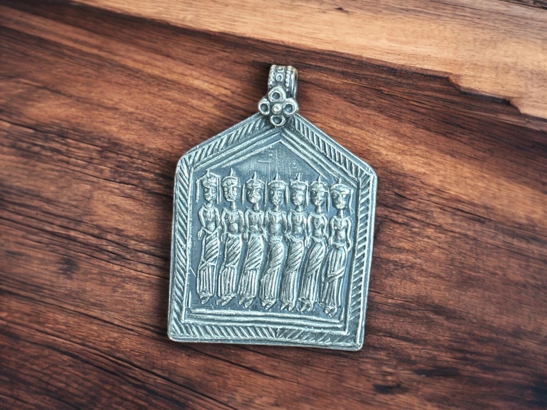 Goddess Seven Sisters Antique 92.5 Sterling Silver Unique Pendant ...