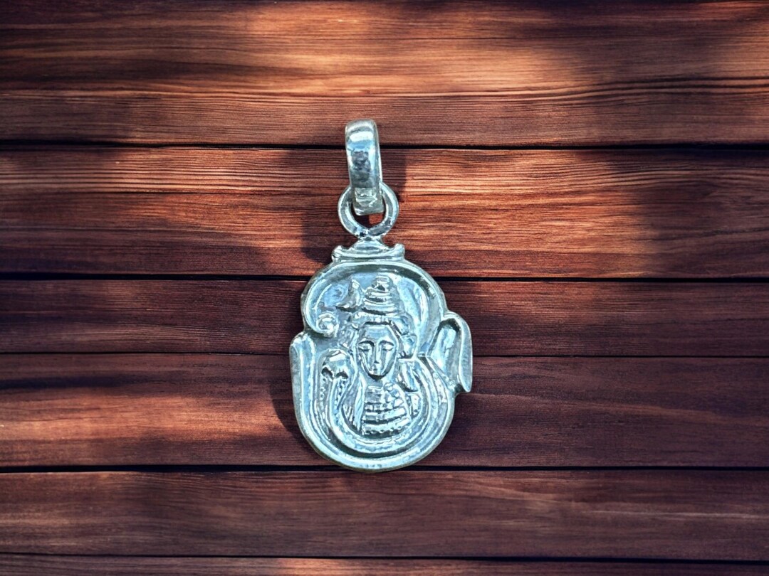 925 Sterling Silver Hindu Lord Shiva Pendant, Indian God Pendant ...