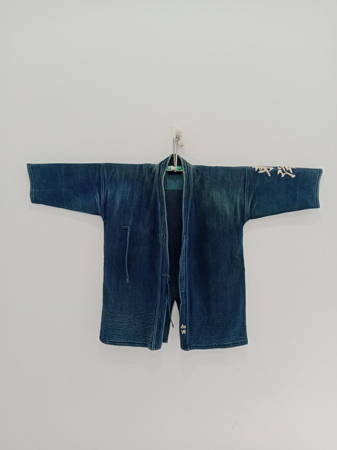 Vintage Kimono Noragi Kendo Sashiko Indigo Japanese Traditional Wear ...