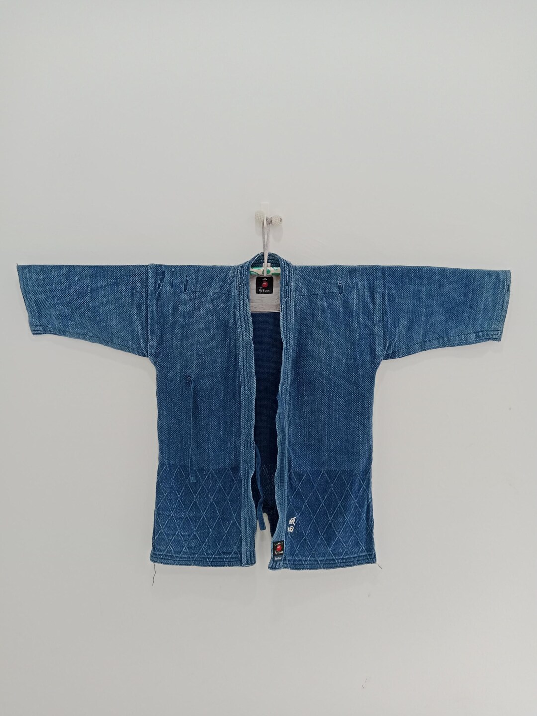 Vintage Kimono Noragi Kendo Sashiko Indigo Japanese Traditional Wear ...