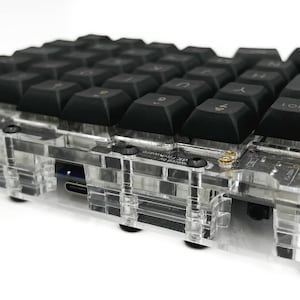 Mechanical Ergonomic Acrylic Keyboard Redox Wired - Warranty 2 Years - Etsy