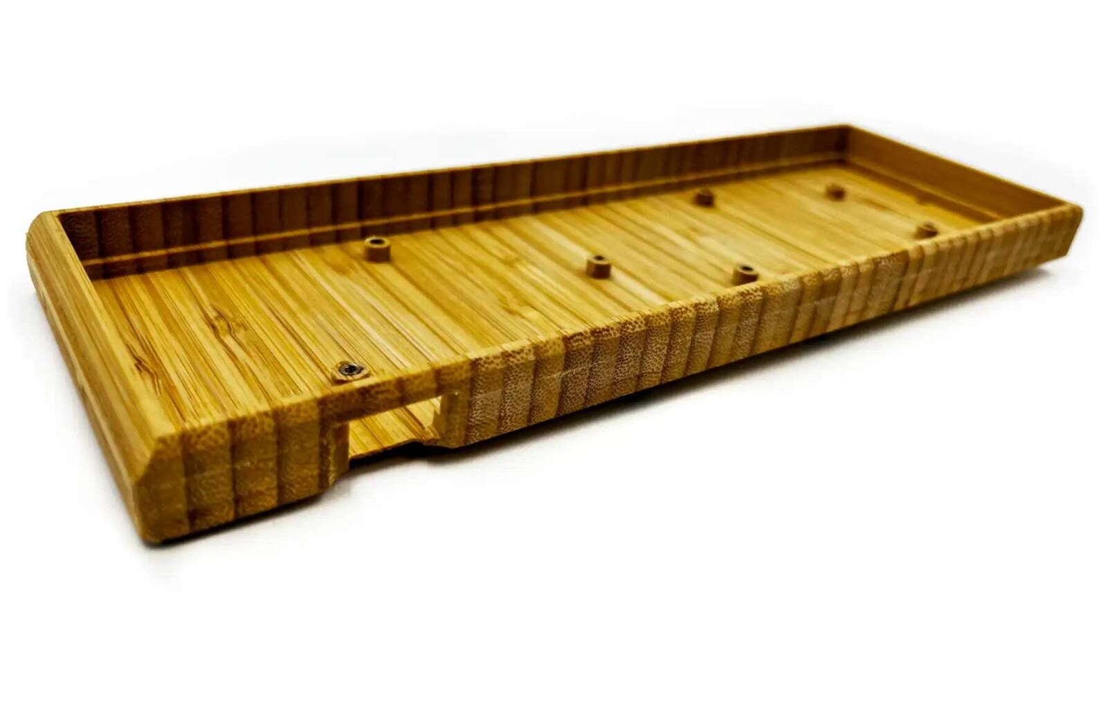 Handcrafted Bamboo Case for Minivan / Lesovoz Keyboards - Dark Wood ...