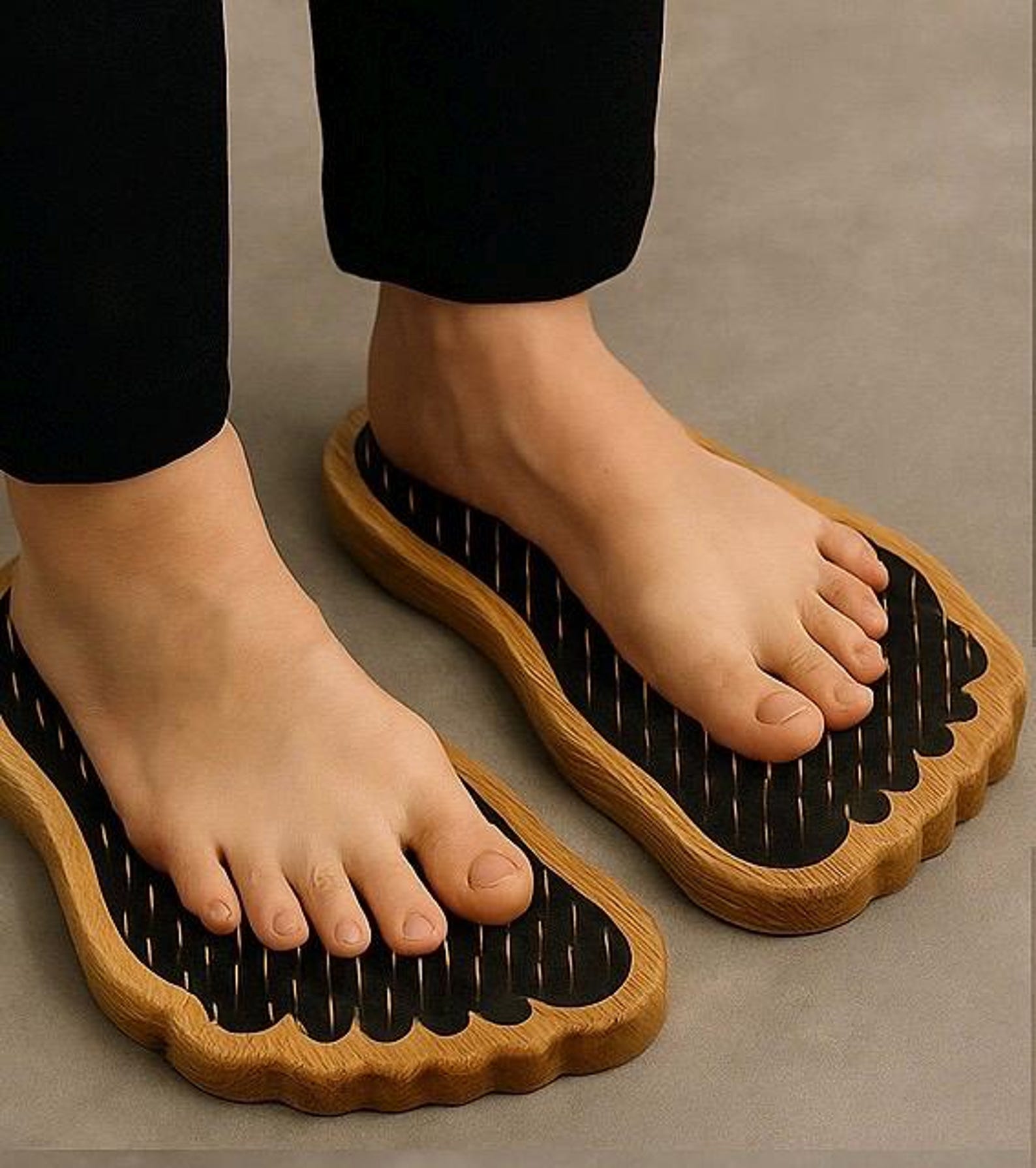 AKUFEET™ – Acupressure Foot Mats From Solid Oak / Brass | Handmade Pain ...