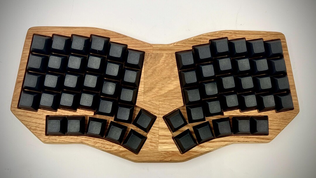 Handcrafted Oak Wood Case for Planeta Keyboard - CNC Precision, Built ...