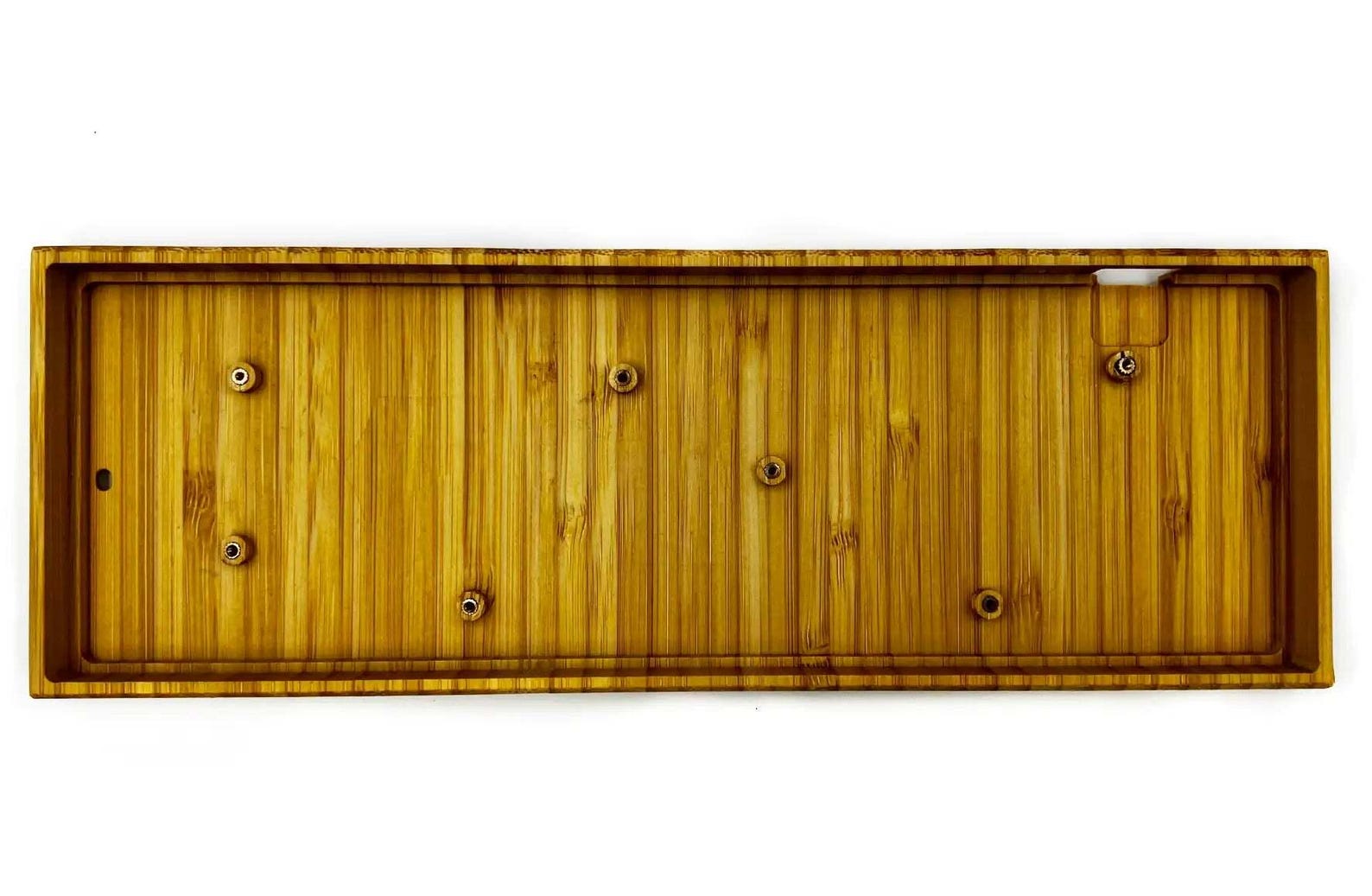 Handcrafted Bamboo Case for Minivan / Lesovoz Keyboards - Dark Wood ...