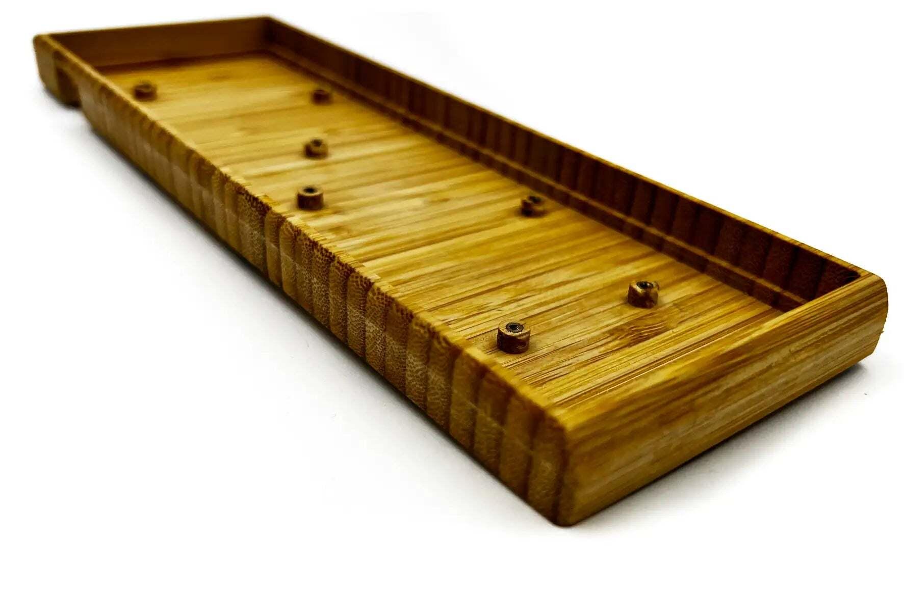 Handcrafted Bamboo Case for Minivan / Lesovoz Keyboards - Dark Wood ...