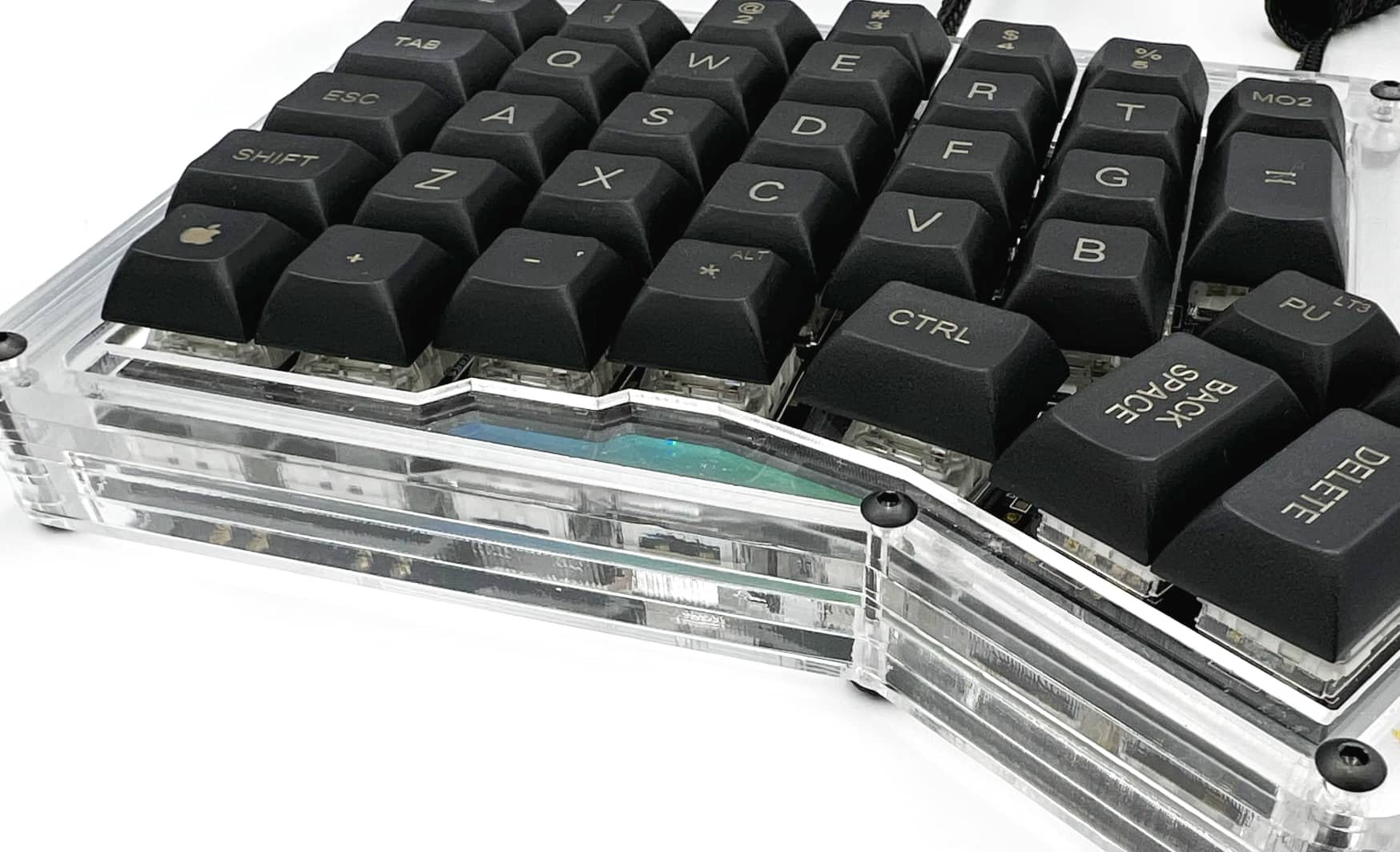 Mechanical Ergonomic Acrylic Keyboard Redox Wired - Warranty 2 Years - Etsy