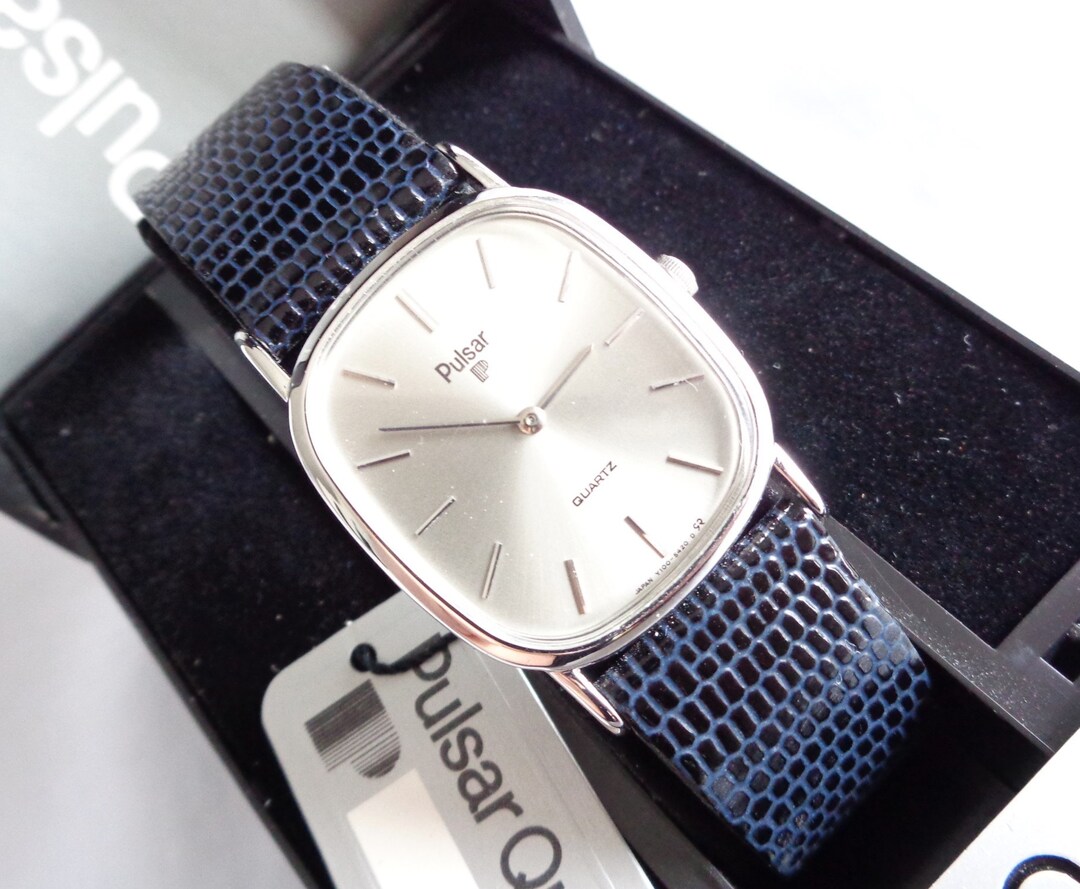 Rare Vintage Pulsar 1980's Quartz Men's Dress Wristwatch Y100-5309 new ...