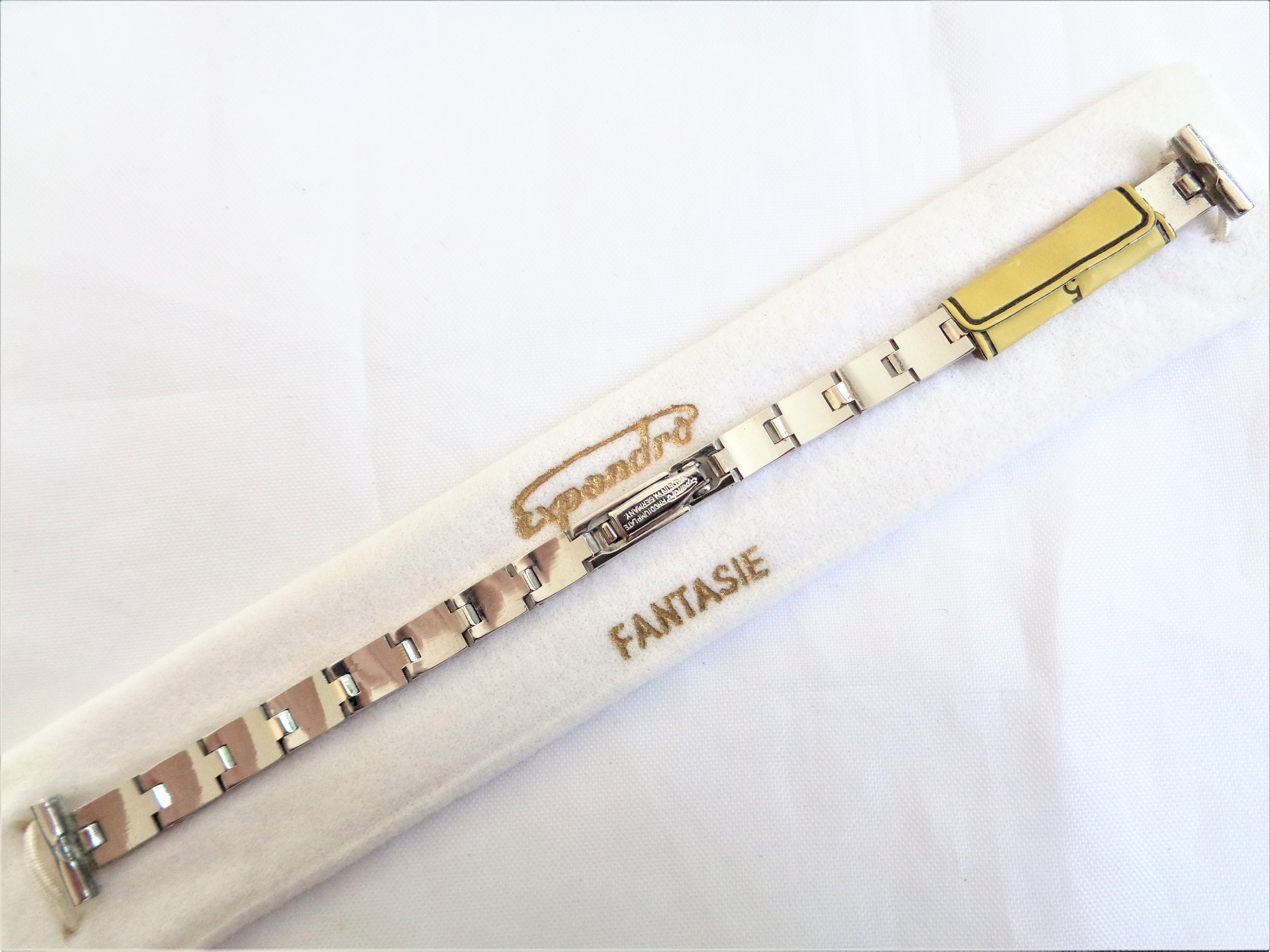 Vintage 12mm Expandro Rhodium Plated Ladies New Old Stock Watch ...