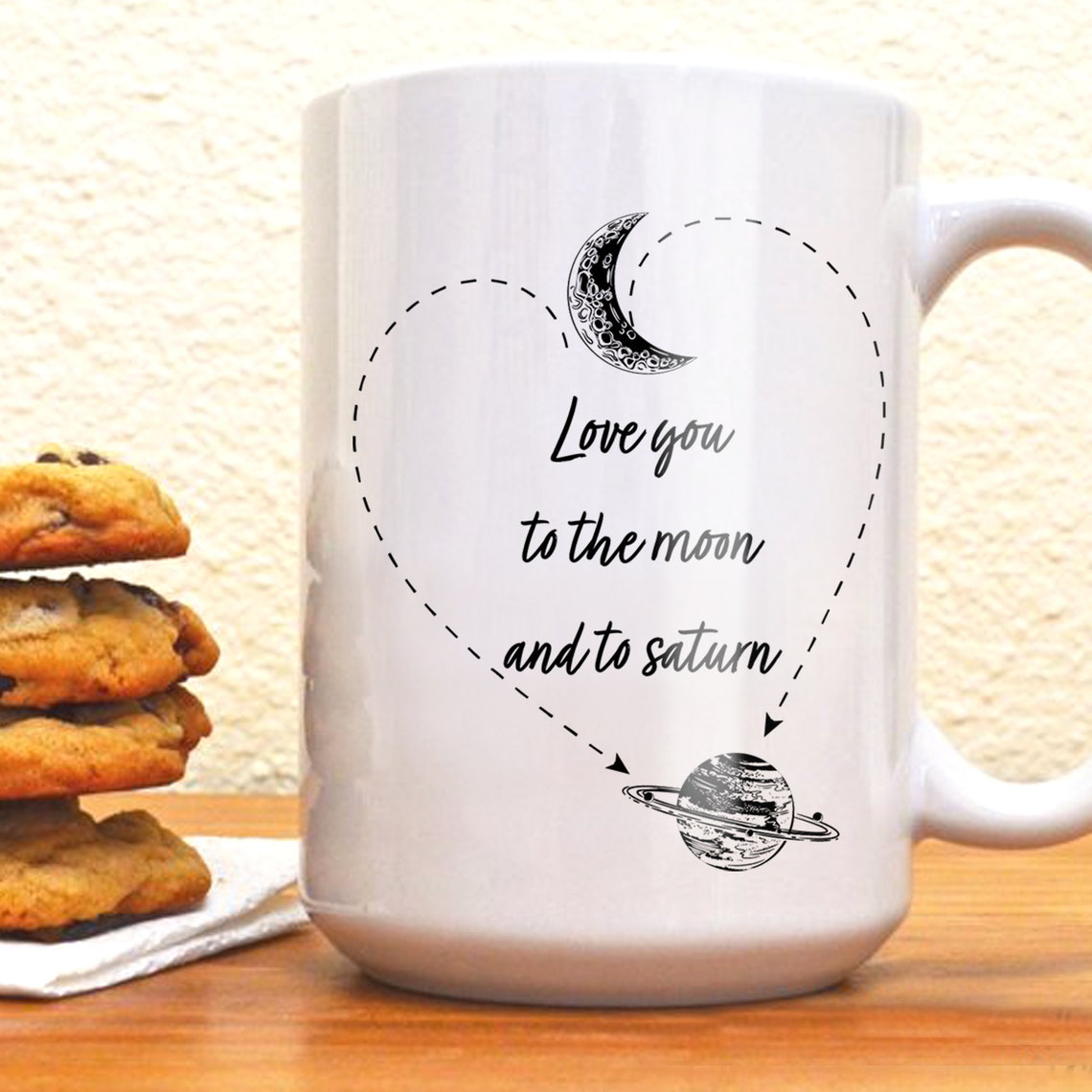 Love You to the Moon and to Saturn Folklore Gift Coffee Mug - Etsy