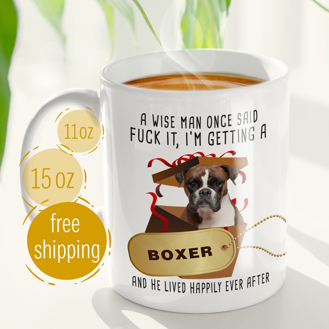 BOXER Dog Gift Coffee Mug/cup for Boxer Mom/women/mama, Boxer Dad/men ...