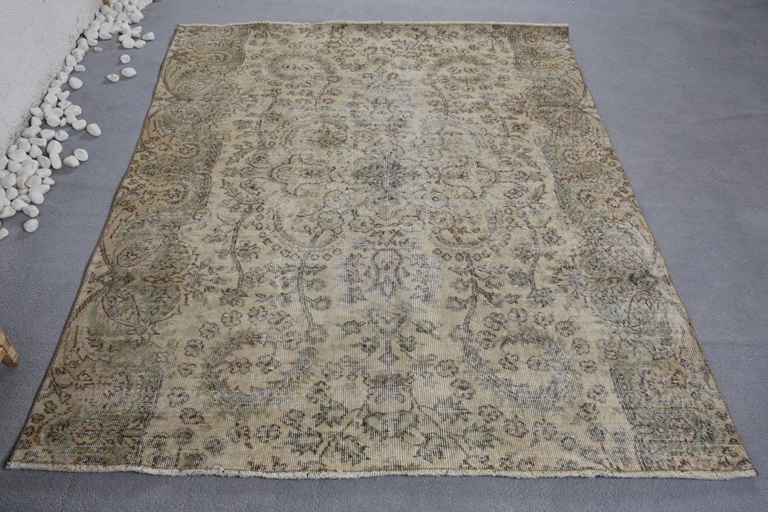 Turkish Rug, Vintage Rug, 5x6 Area Rug, Antique Rugs, Rugs for Living ...