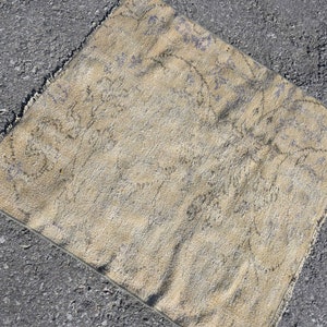 Vintage Rug, Small Carpet, Turkish Rug, Antique Carpet, 32x32 Inches ...