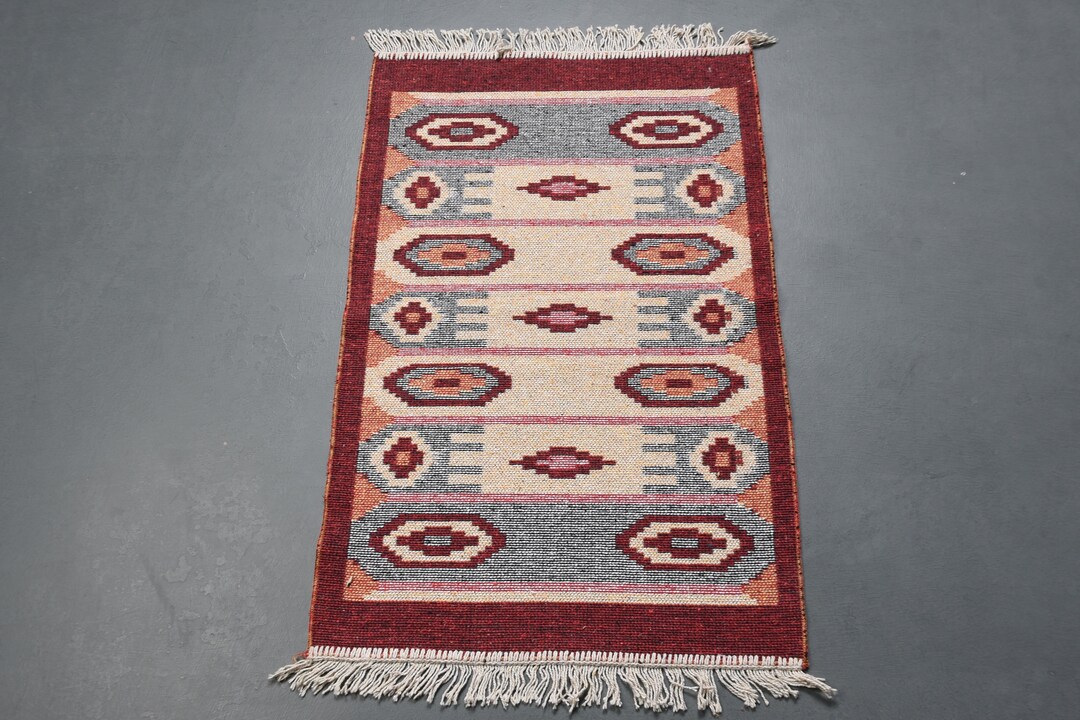 Small Kilim, Turkish Kilim, Vintage Kilim, Oushak Kilim, 23x37 Inches ...