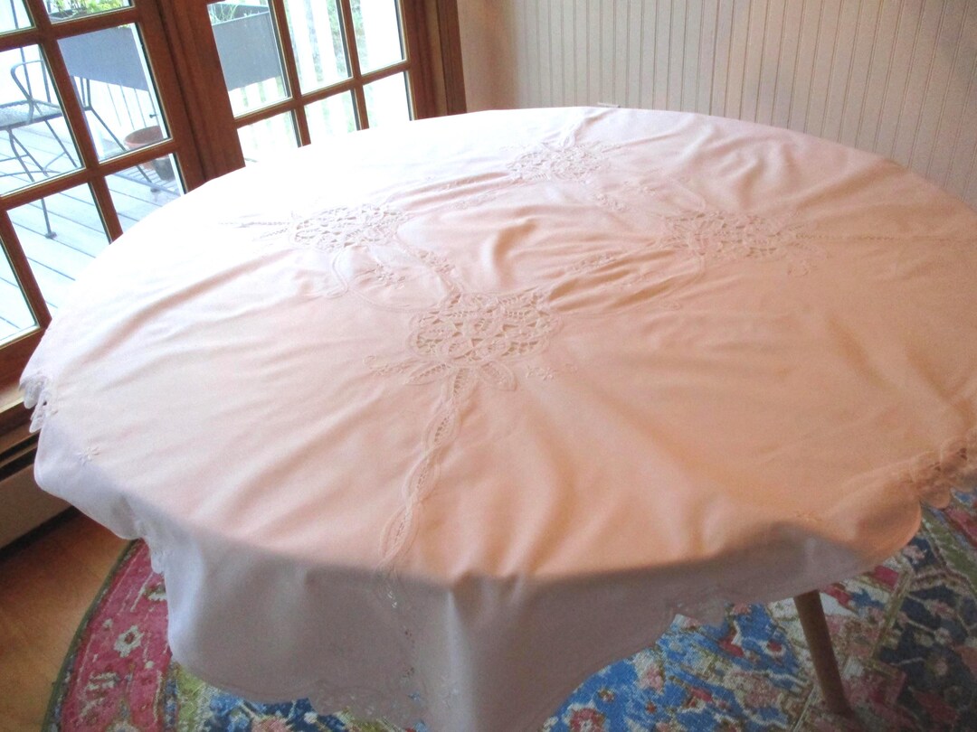 Vintage Battenburg Lace Tablecloth/table Topper - Etsy