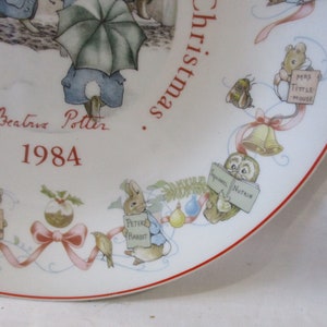 Vintage Peter Rabbit Merry Christmas Plate 1984 - Etsy