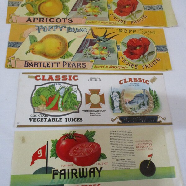 Vintage Can Labels - Etsy