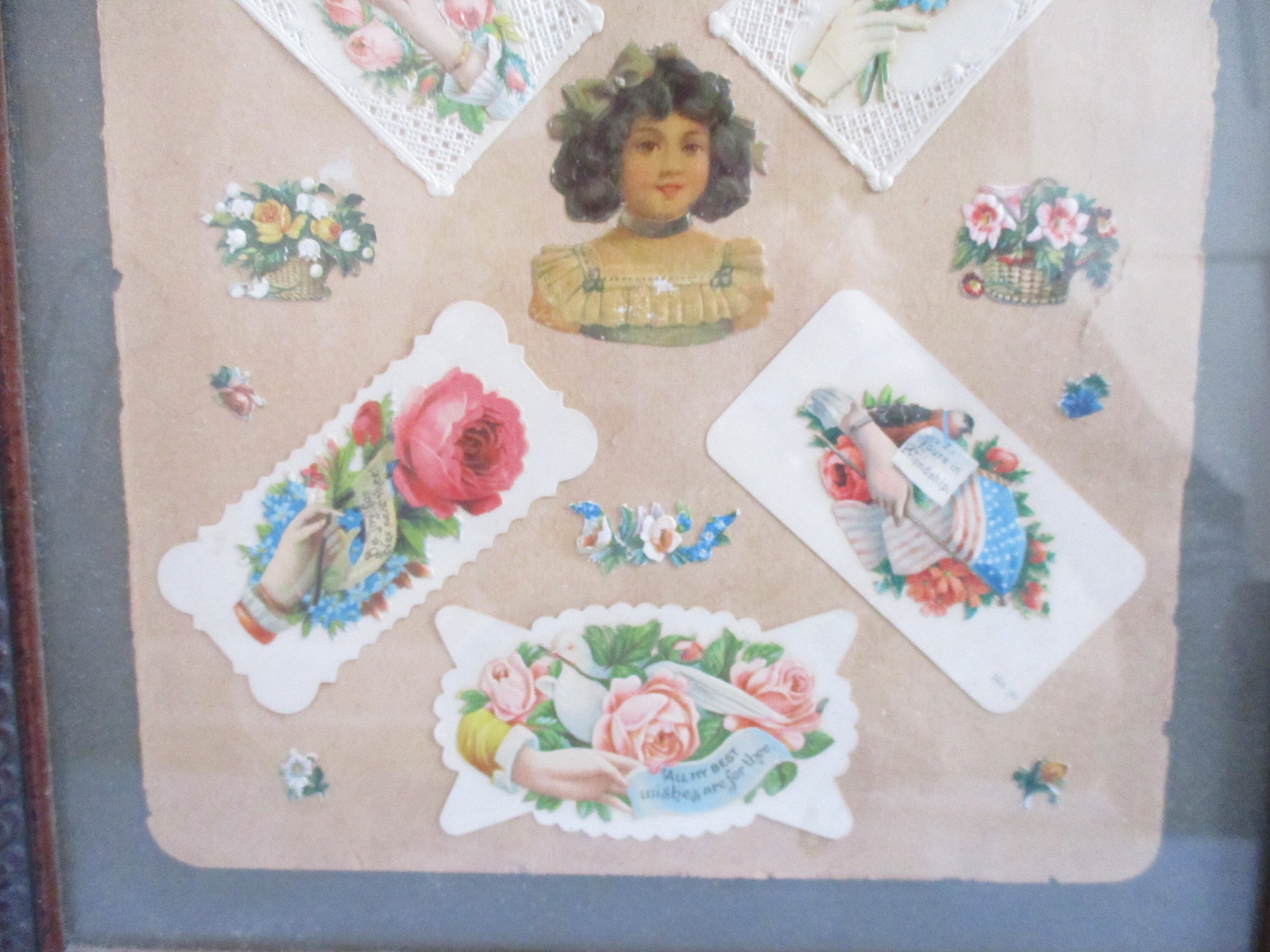 Pair of Framed Victorian Scrapbook Pages - Etsy
