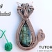 Wire Wrap Tutorial,wire Wrapping Pattern Wirearttutorials Cat Pendant,diy Lesson,jewelry Making ...