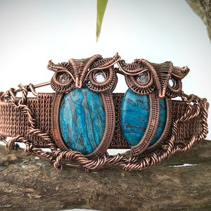 Diy FULL KIT Wire Wrap Owl Braceletjewelry Making Materials - Etsy