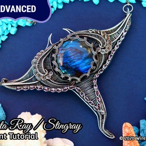 Wirearttutorials Manta Ray / Stingray Advanced Pendant Wire Wrap ...