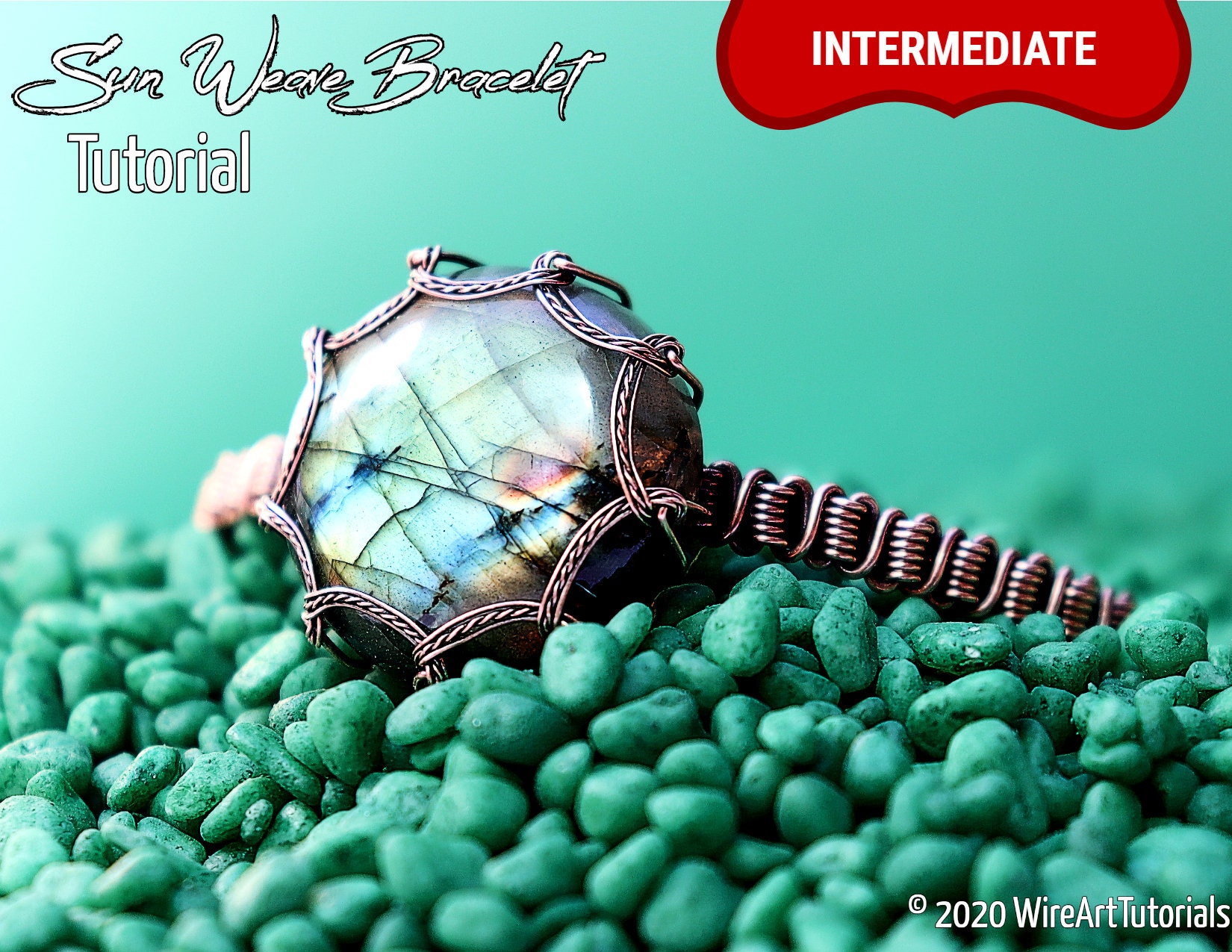 Wire Wrap Tutorial Sun Weave Bracelet Crystal DIY Jewelry - Etsy