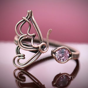 Wirearttutorials Crystal Butterfly Ring Wire Wrap Tutorial,wire ...