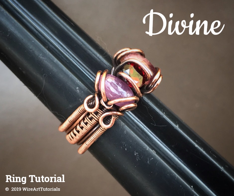 E TUTORIAL divine Ring PDF Bookwire Wrap Weave - Etsy