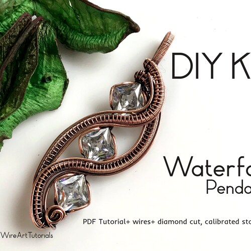 Wire Wrapped Toggle Clasp Tutorial Instant Downloadwire | Etsy Canada