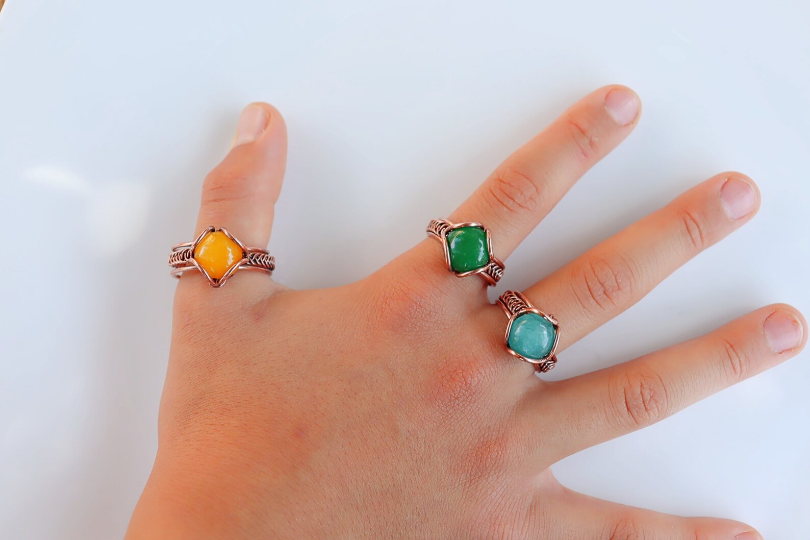 TUTORIAL Jazzy Gem Ring PDF Patternwire Wrap Weave | Etsy