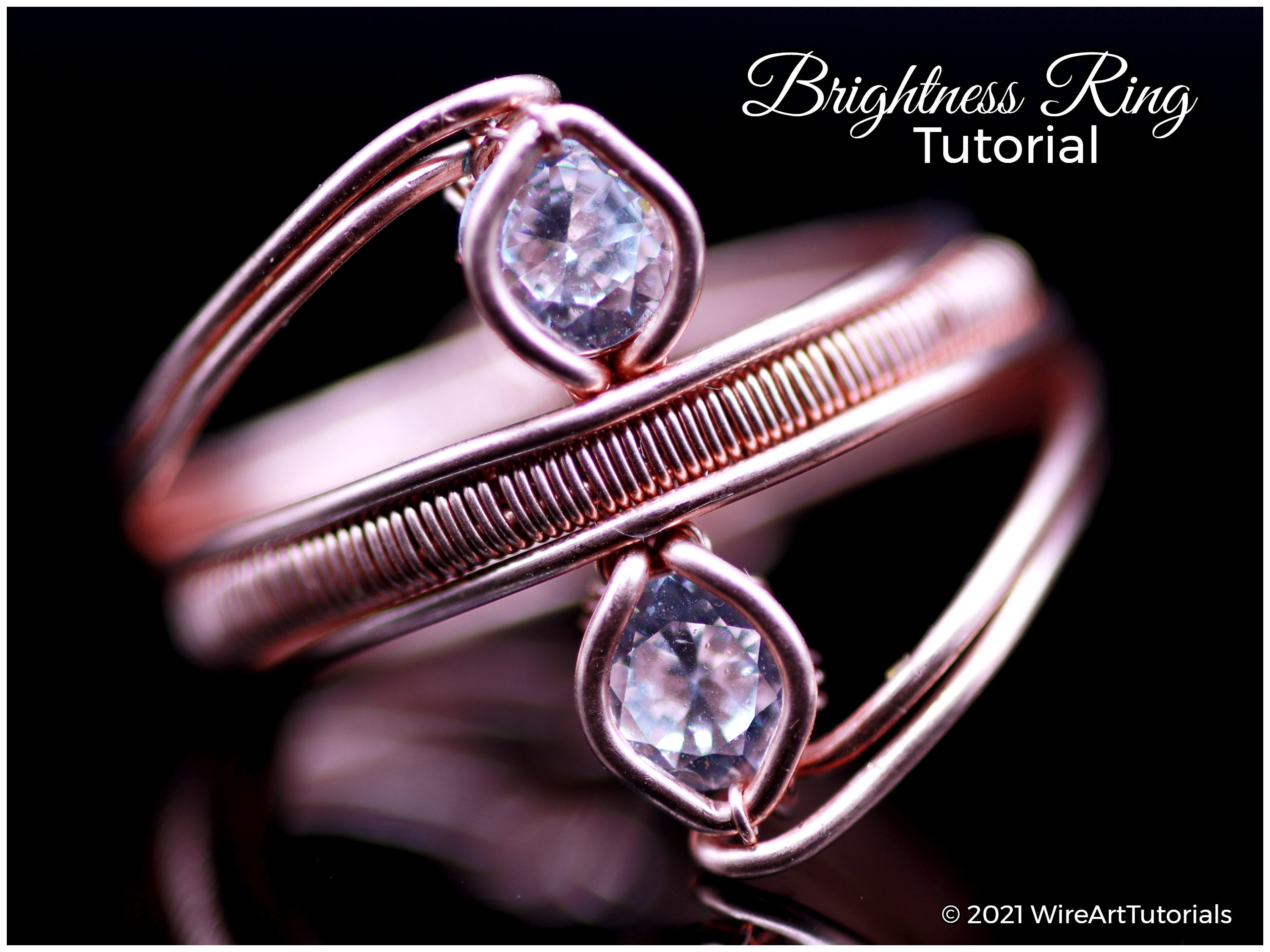 TUTORIAL Brightness Ring PDF Patternwire Wrap Weave - Etsy