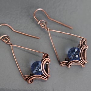 TUTORIAL Diamond Petal Earrings Wire Wrapped Jewelry Making PDF Pattern ...