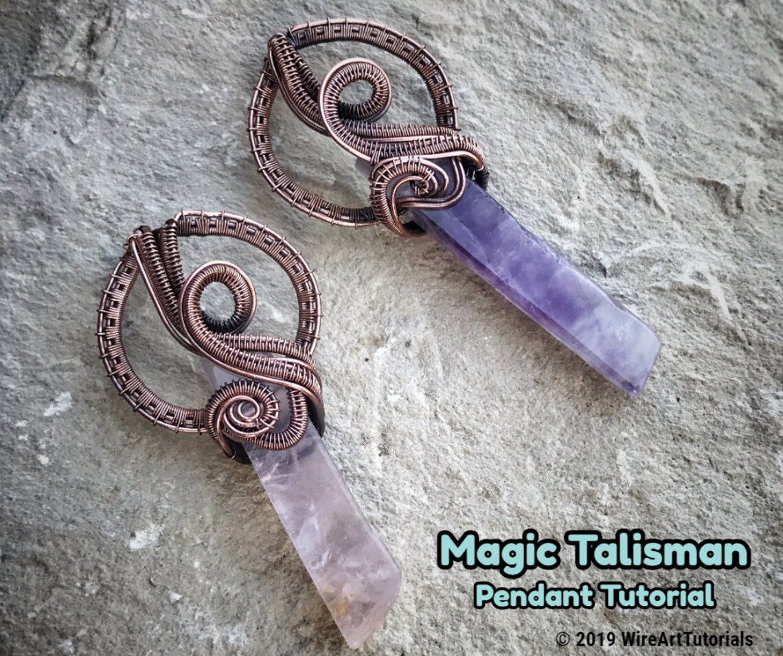 Wire Wrap Tutorialwire Wrapping Pattern Wirearttutorials | Etsy