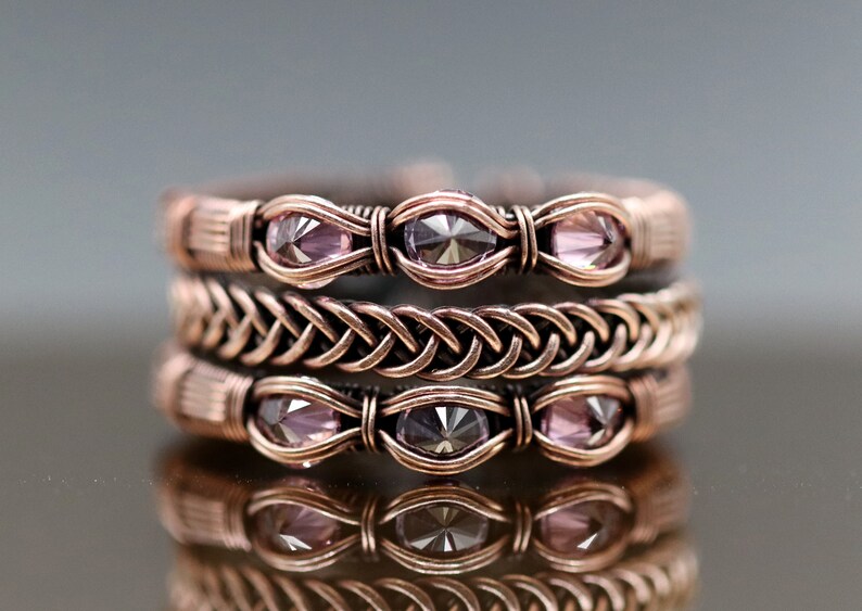 TUTORIAL Devotion Ring PDF Patternwire Wrapped Woven Jewelry | Etsy