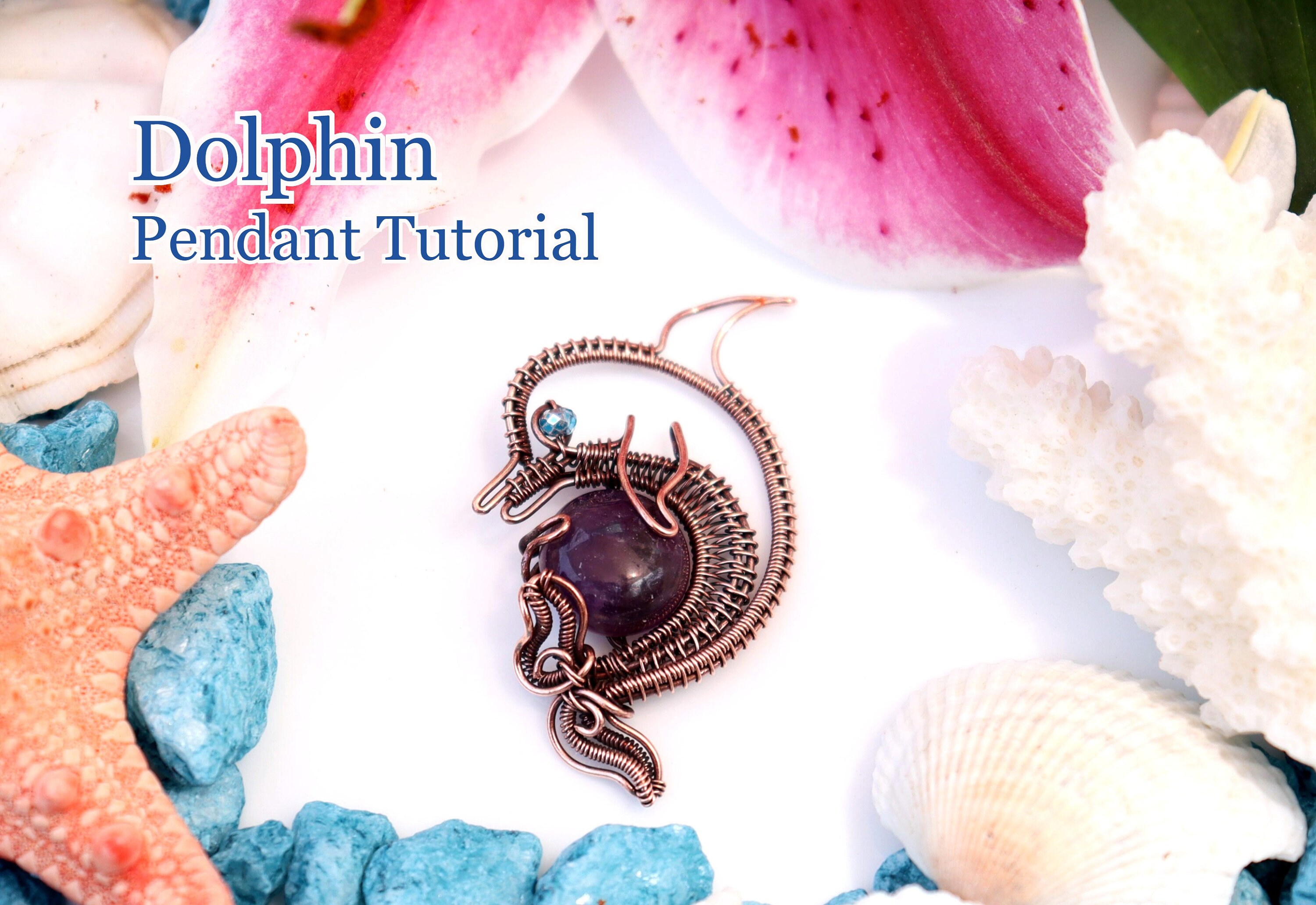 Wire Wrap Tutorial Dolphin Pendantwire Wrapping Pattern - Etsy