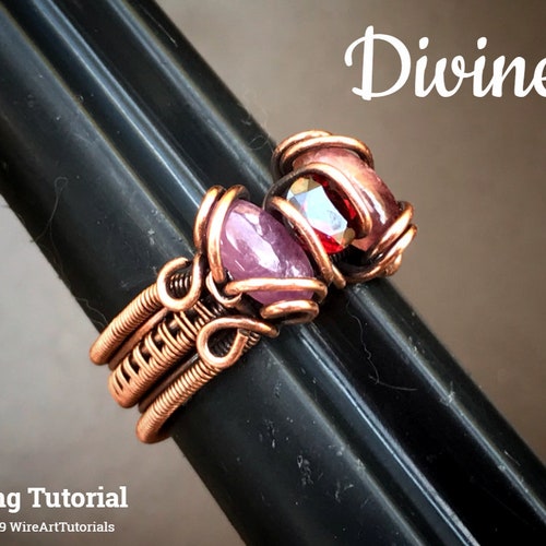 TUTORIAL Brightness Ring PDF Patternwire Wrap Weave - Etsy