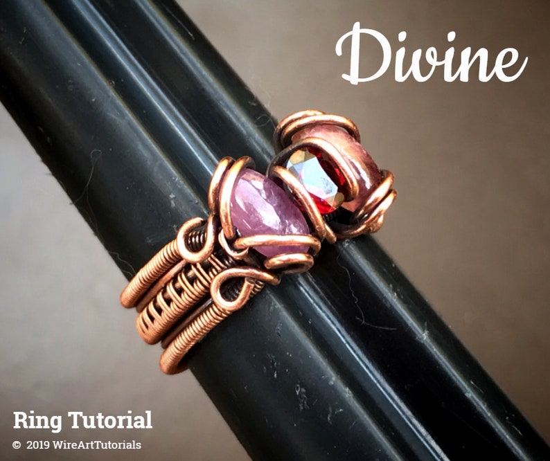 E TUTORIAL divine Ring PDF Bookwire Wrap Weave - Etsy