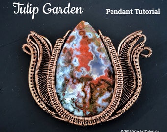 Wirearttutorials Velvet Tulip Pendant Wire Wrap Tutorial - Etsy