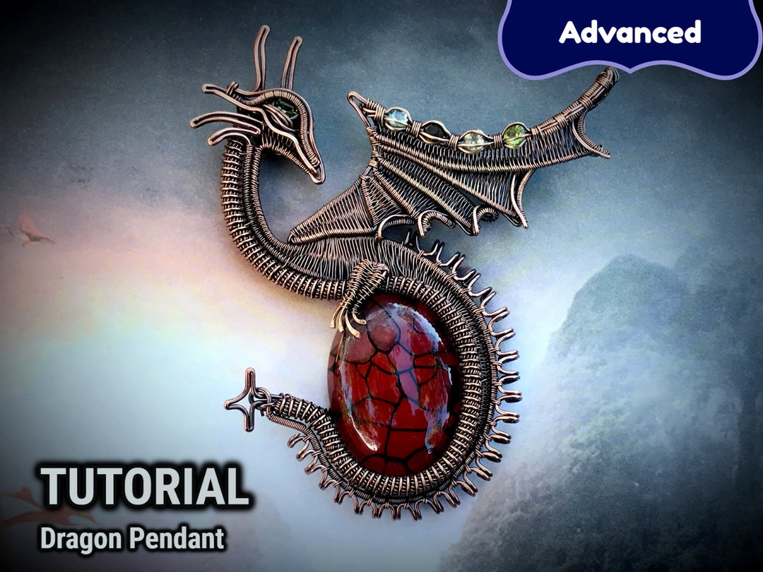 Wire Wrap Tutorial, Wire Wrapping Tutorial, Pattern by Wirearttutorials: Dragon Pendant, DIY ...