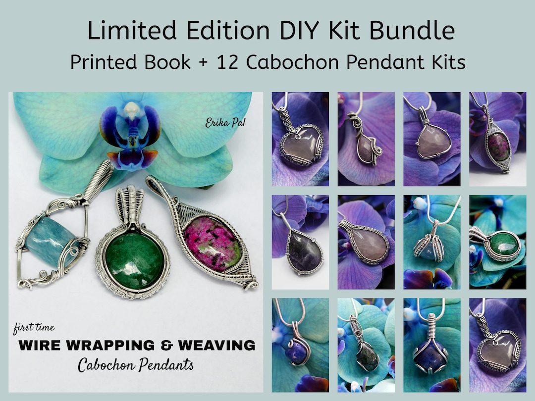 Wire Wrapping Book + All Materials for 12 Jewelry, Wires, Gemstone ...