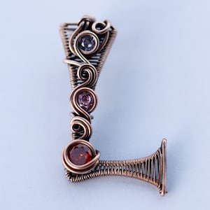 Wirearttutorials Letter L Pendant Wire Wrap Tutorial, Weaving Pattern ...