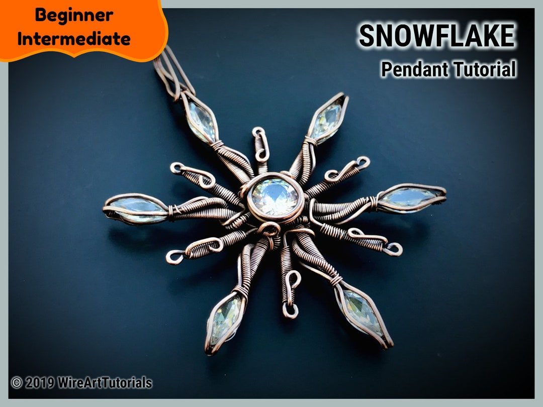 Wire Wrap Tutorial,wire Wrapping Pattern Wirearttutorials Snowflake ...