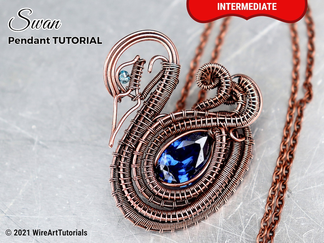 Wire Wrap Weaving Tutorial Pattern by Wirearttutorials: Swan - Etsy