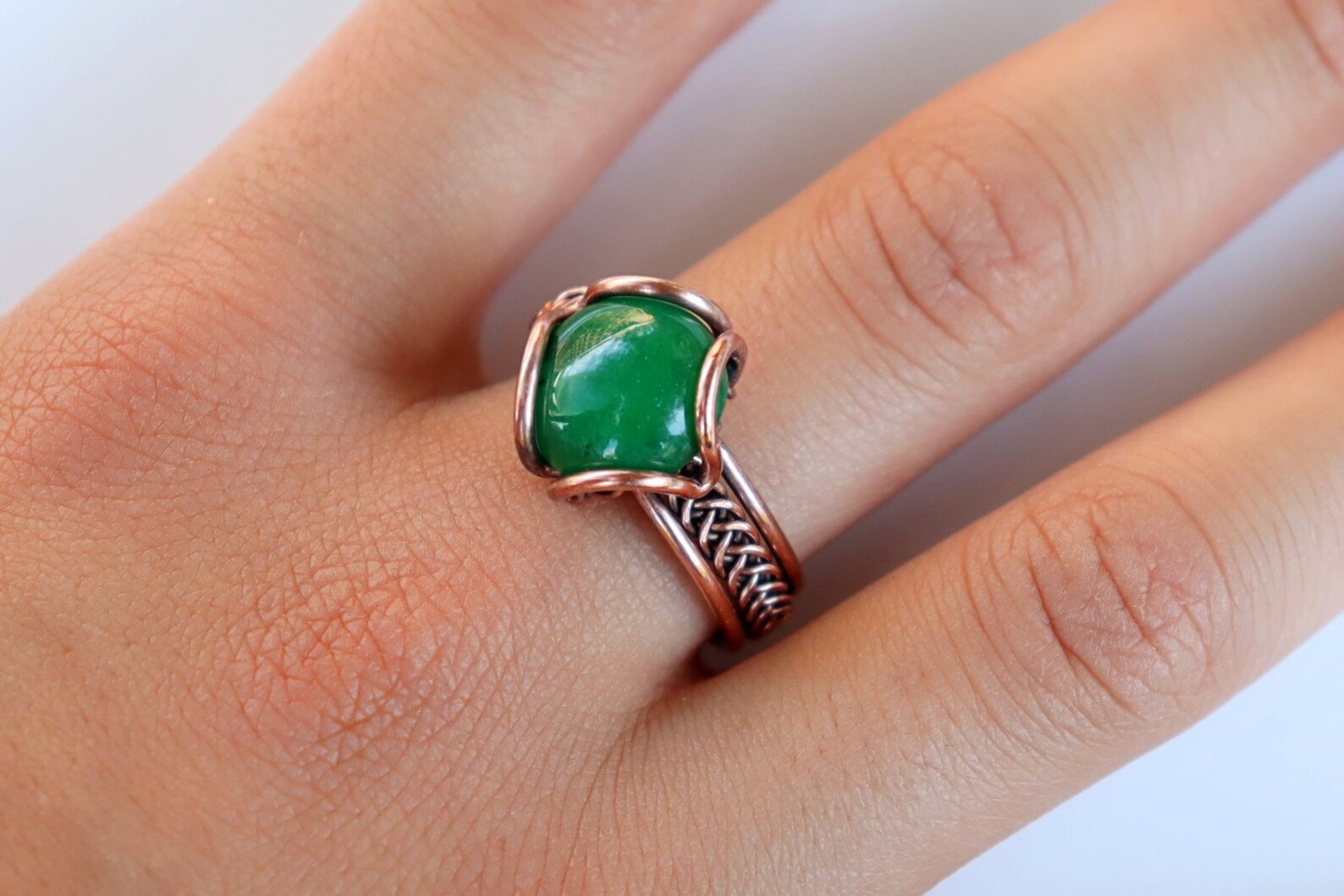 TUTORIAL Jazzy Gem Ring PDF Patternwire Wrap Weave | Etsy