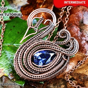 Wire Wrap Weaving Tutorial Pattern by Wirearttutorials: Swan - Etsy