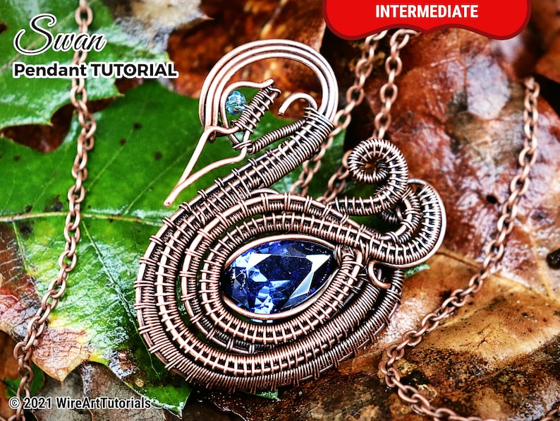 Wire Wrap Weaving Tutorial Pattern by Wirearttutorials: Swan | Etsy
